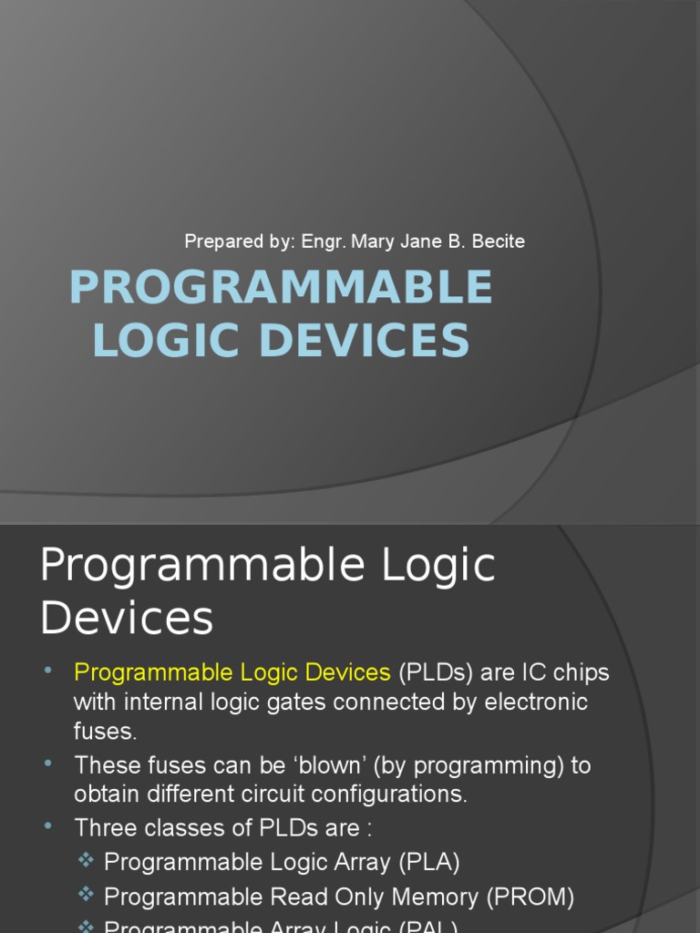 Programmable Logic Devices | PDF | Read Only Memory | Electronic Circuits