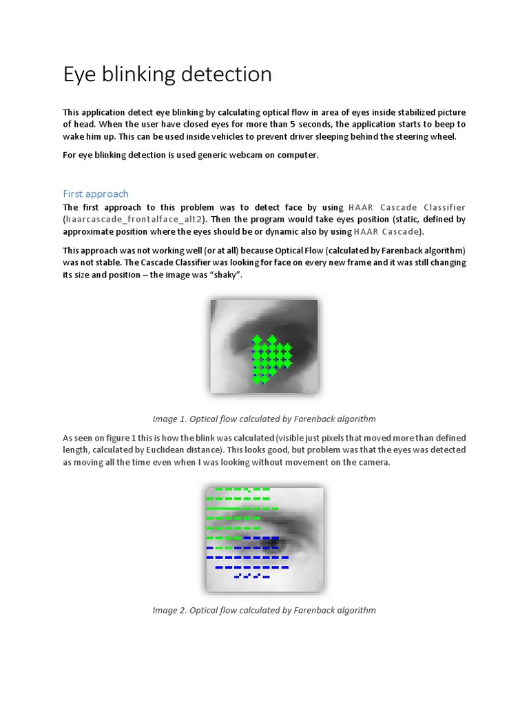 Xpolakm5 Computer Vision Eye Blink Detection | PDF | Pixel | Eye