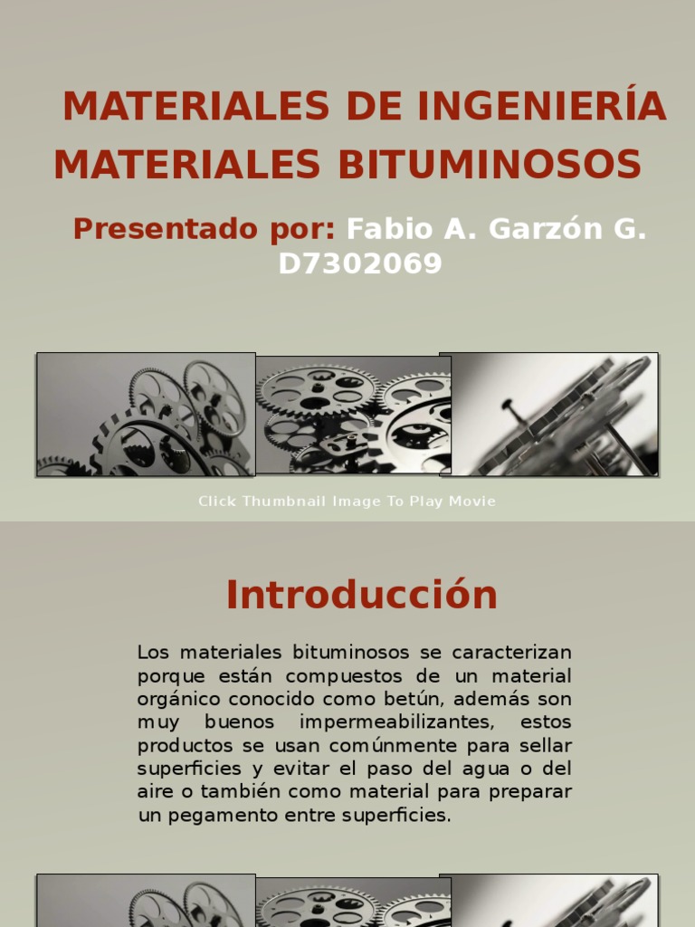 Materiales bituminosos | Asfalto | Petróleo