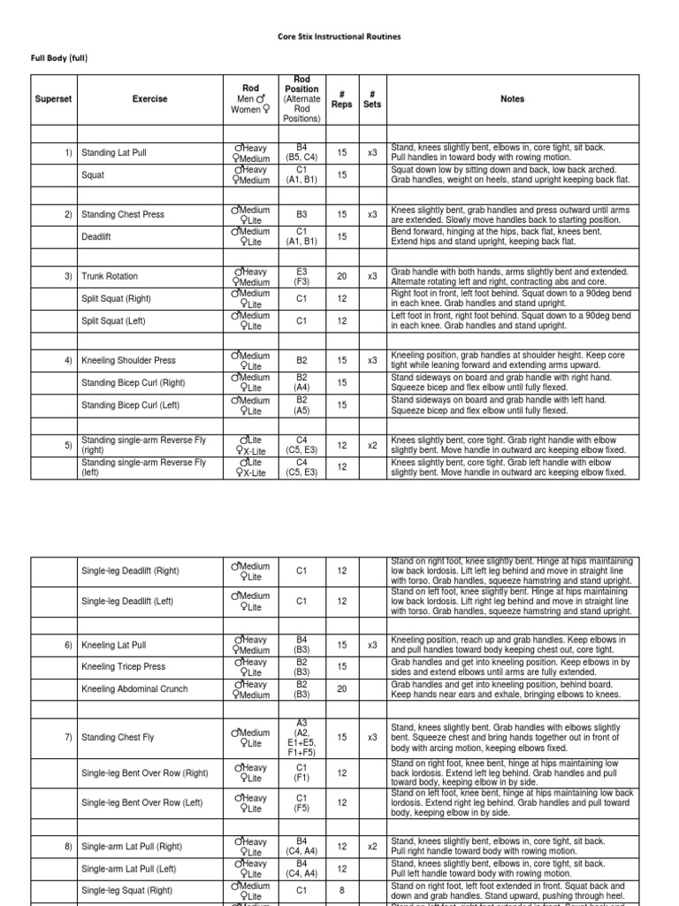 Core Stix Instructional Routines | PDF | Anatomical Terms Of Motion | Foot