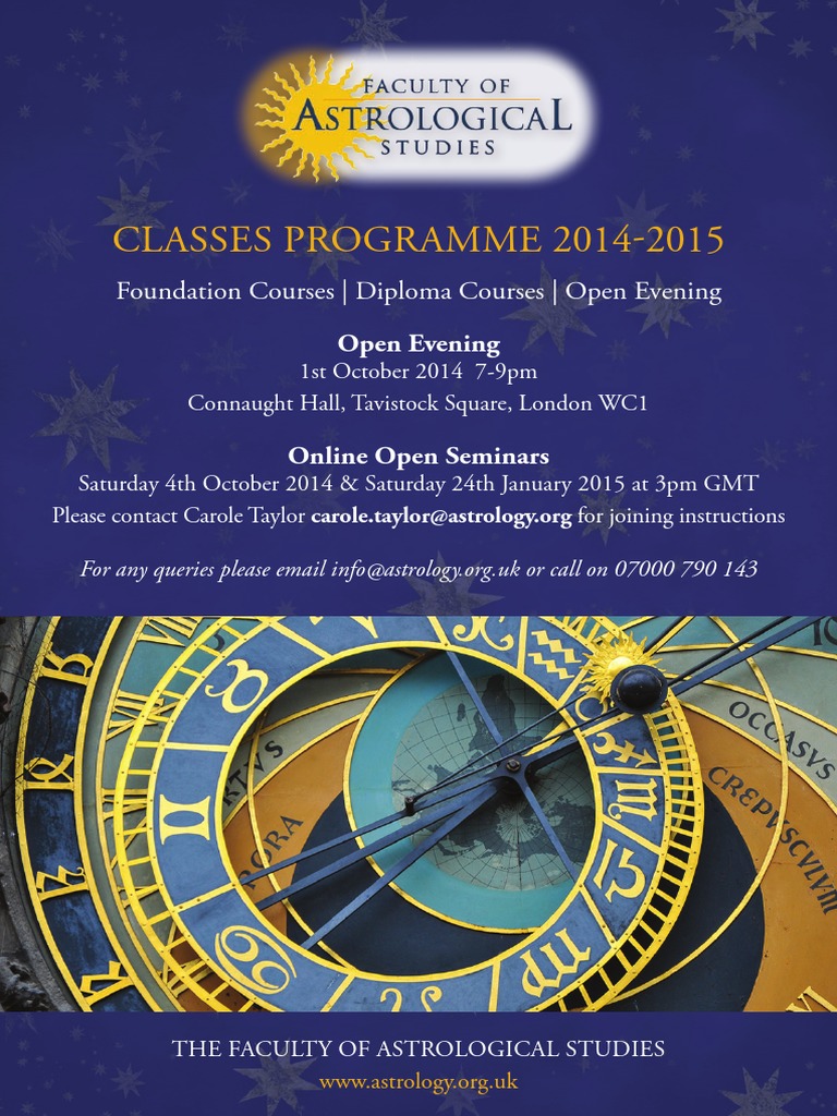 Classes Programme 2014-2015: Foundation Courses - Diploma Courses ...