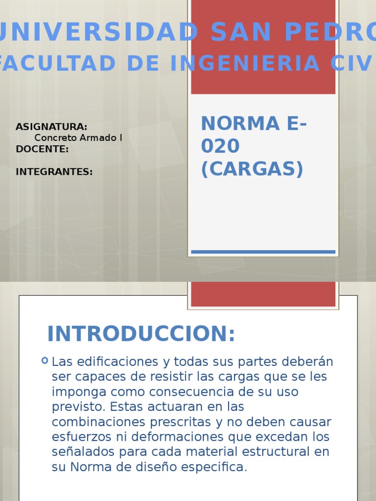 Norma E-020 | PDF | Historia