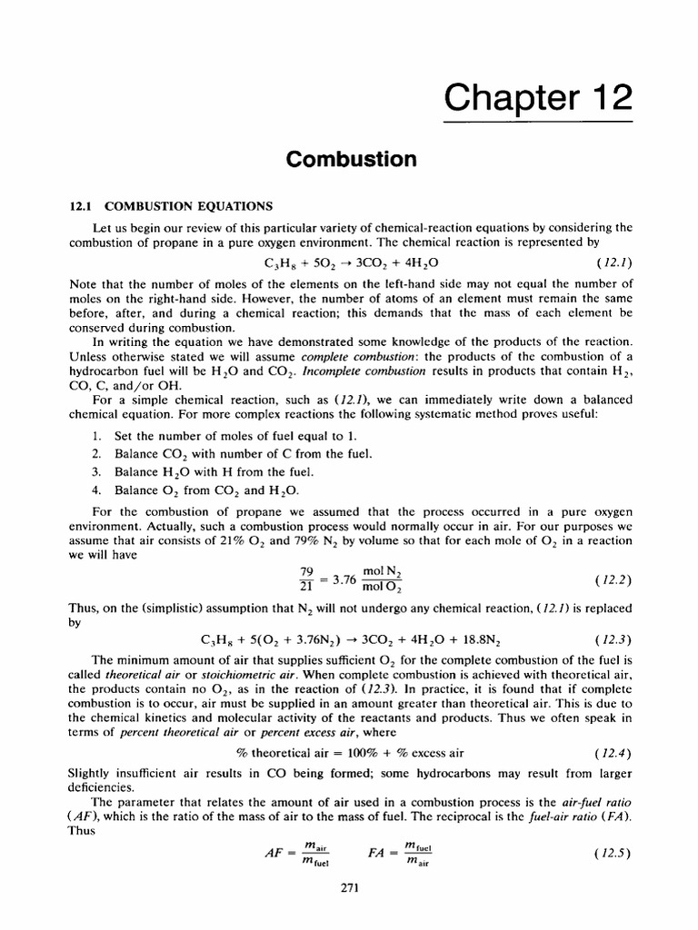 Combustion | PDF | Combustion | Enthalpy