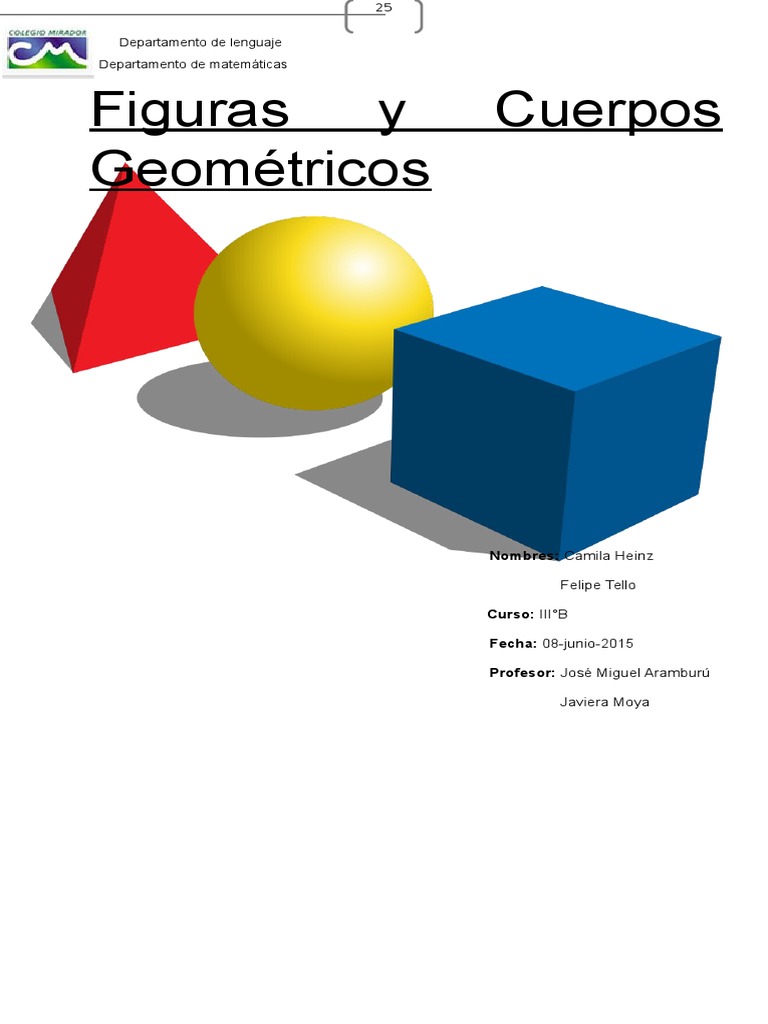 Figuras y Cuerpos Geométricos: Guía Completa | PDF | Rectángulo | Triángulo