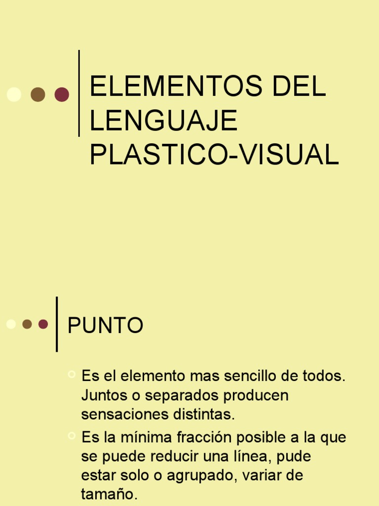 Elementos Del Lenguaje Plastico Visual | PDF | Color | Medios de arte