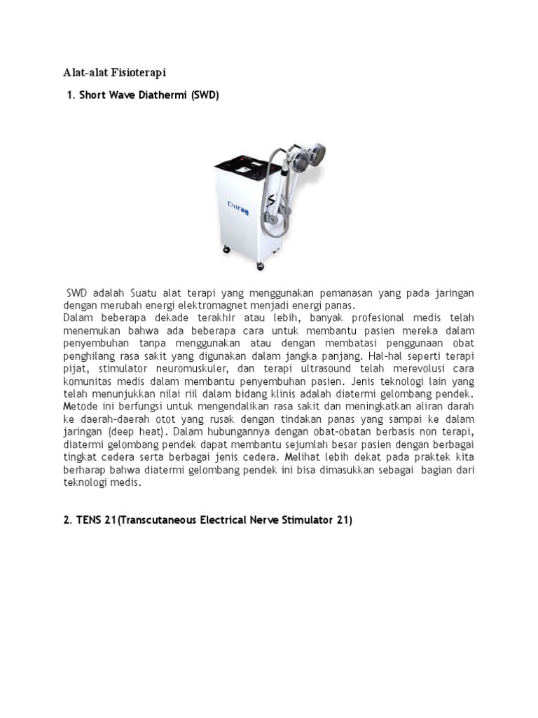 Alat Fisioterapi | PDF