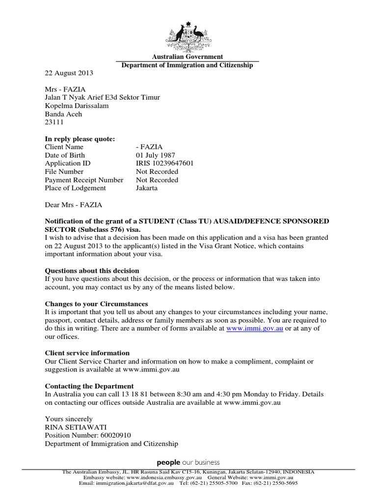 Example of Australian Visa | PDF | Travel Visa | Passport