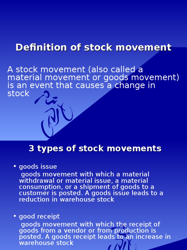 Understanding Stock Movement Types | PDF