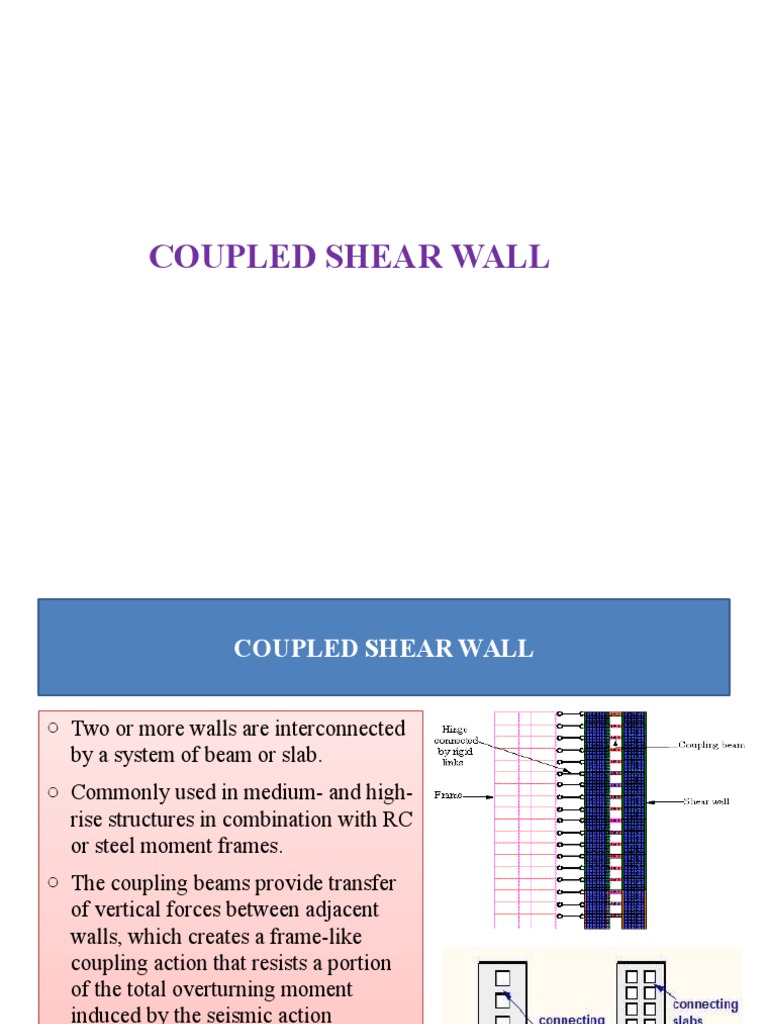 Coupled Shear Wall 2 (Nivetha) | PDF | Beam (Structure) | Stiffness