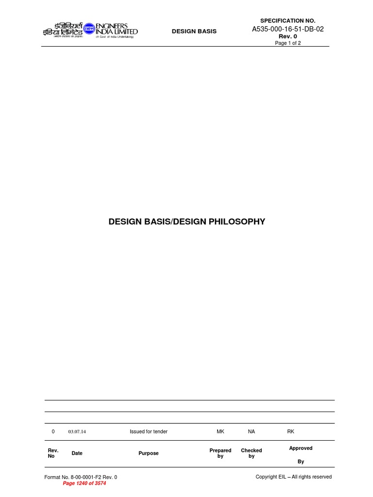 02.design Basis - Design Philosophy | PDF | Programmable Logic ...