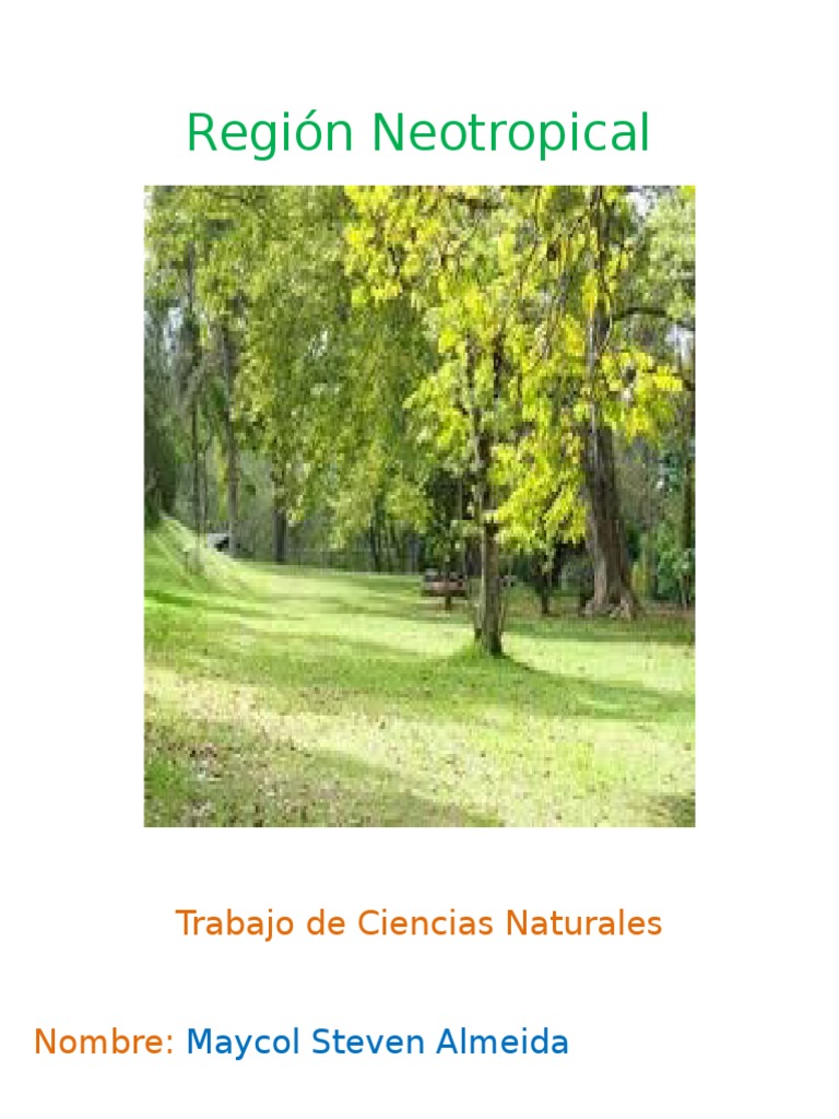 Región Neotropical | PDF | Biodiversidad | Evolución