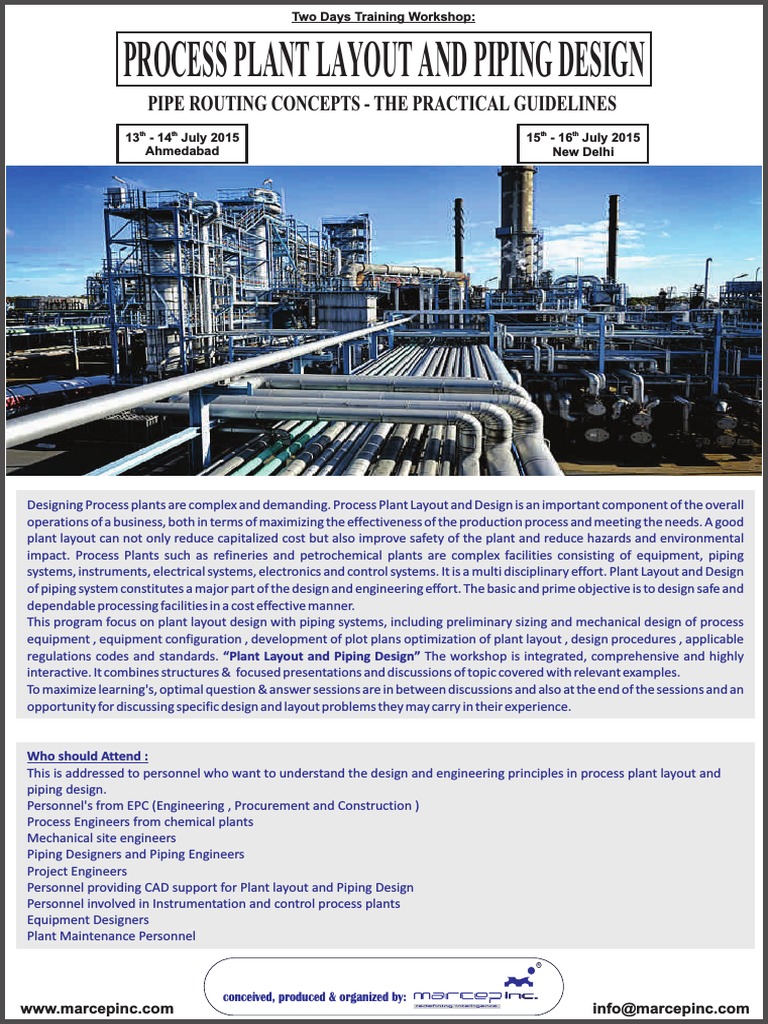 Process Plant Layout & Piping Workshop | PDF | Design | Engineering