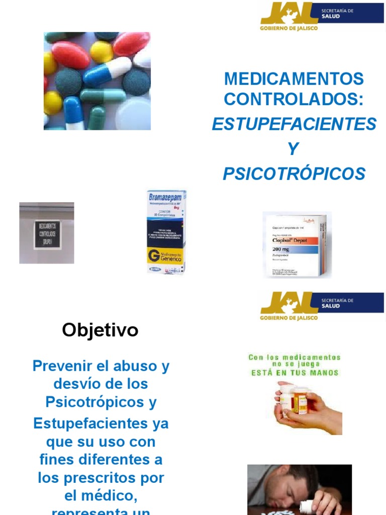 Medicamentos Controlados: Psicotrópicos y Estupefacientes | PDF ...