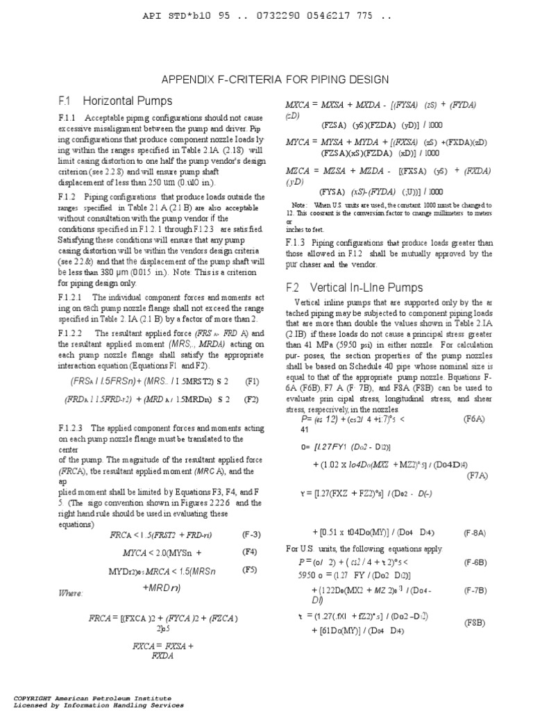 Api 610 PDF | PDF | Stress (Mechanics) | Pump