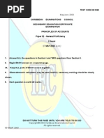 Csec Poa June 2015 p2 | PDF | Expense | Dividend