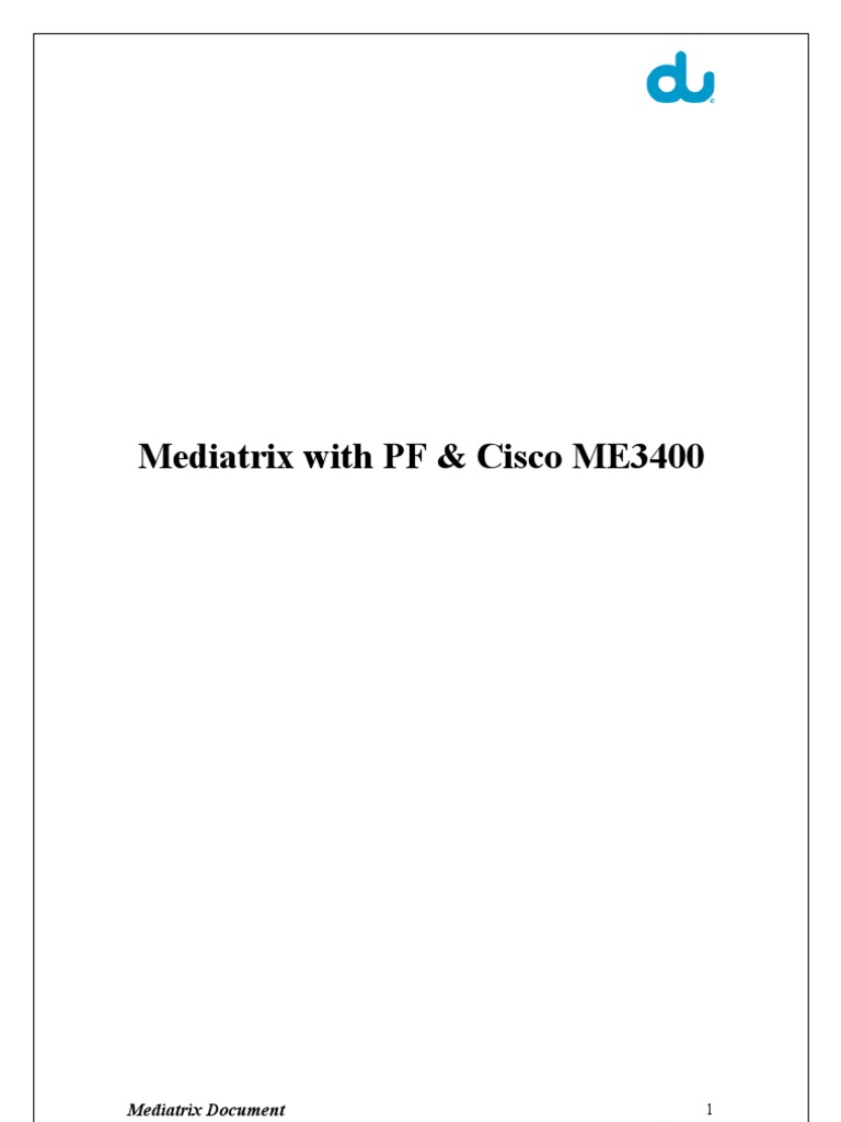 Mediatrix-VOIP Document V 1.0 | PDF | Networking Standards | Computer ...