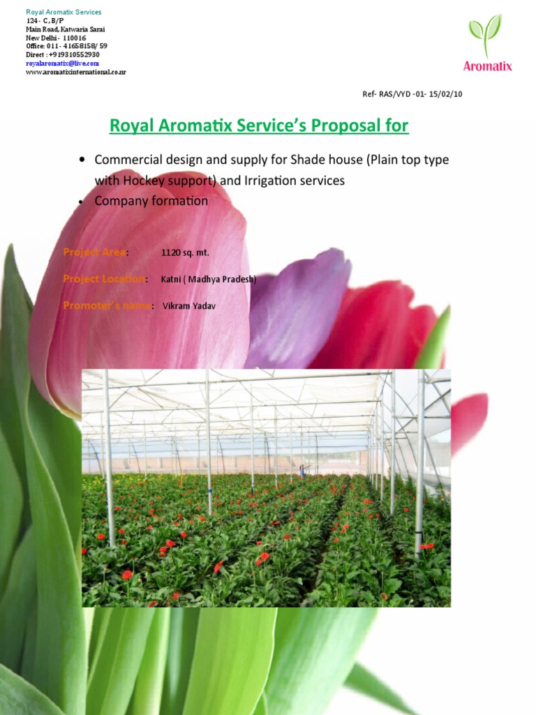Shade House and Irrigation Proposal | PDF | Building Engineering ...
