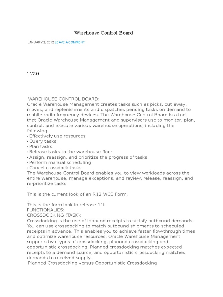Wms Control Board | PDF | Areas Of Computer Science | Computing