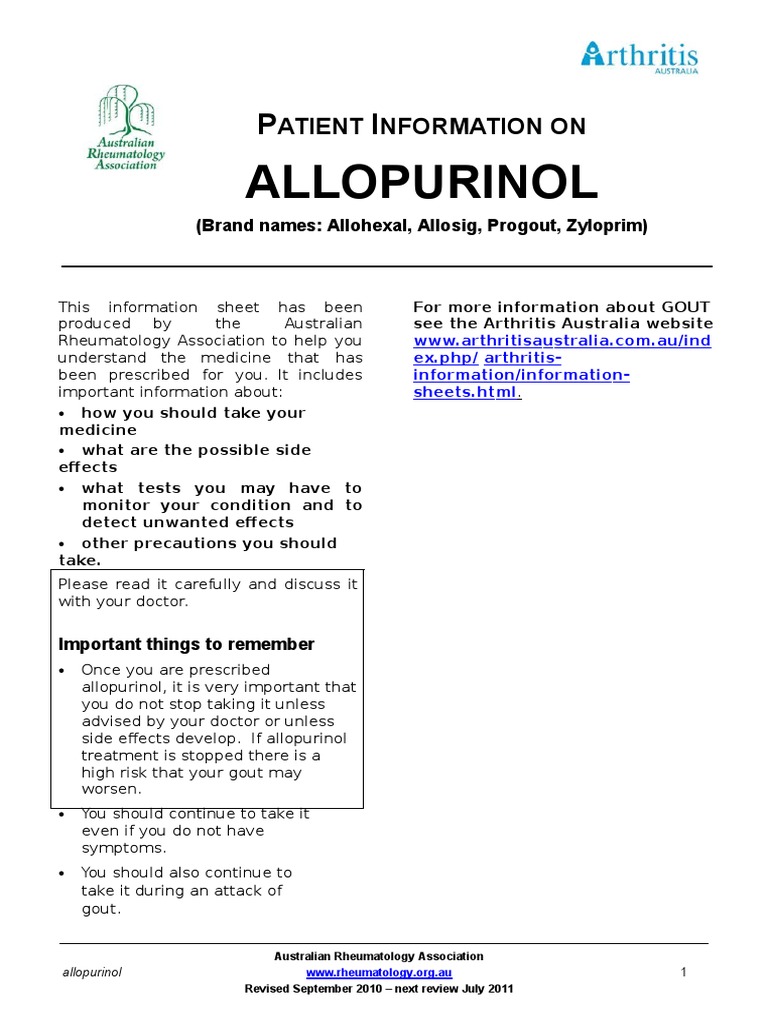 Allopurinol | PDF | Gout | Nonsteroidal Anti Inflammatory Drug