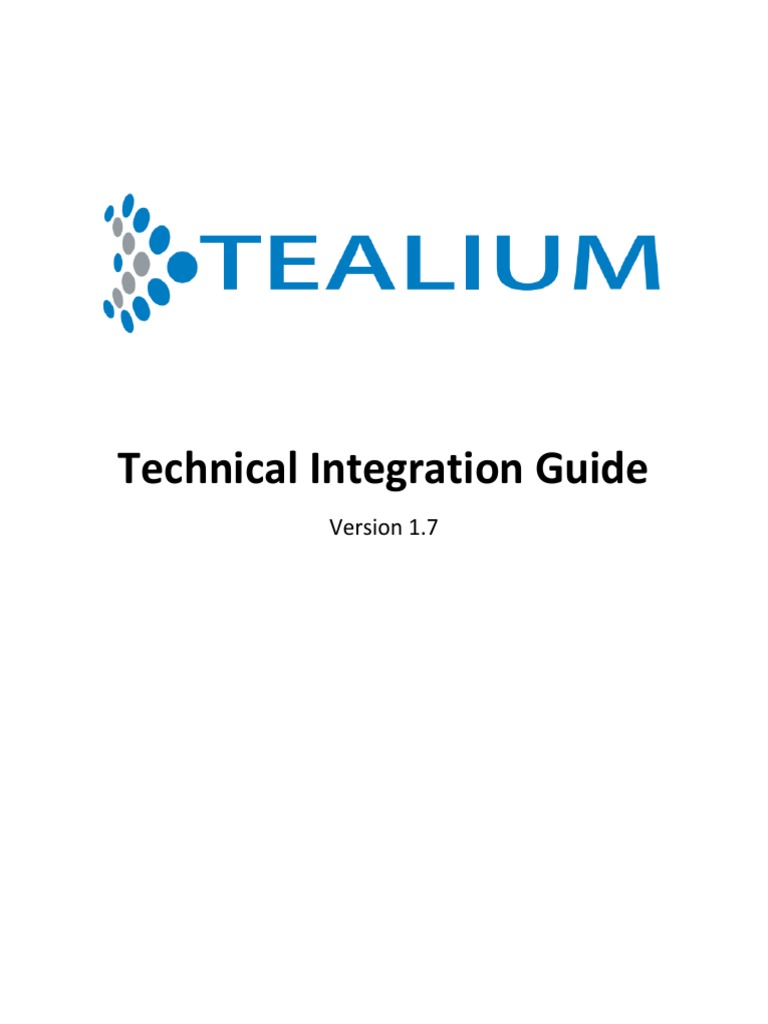 Tealium Technical Integration Guide | PDF | Java Script | Software Engineering