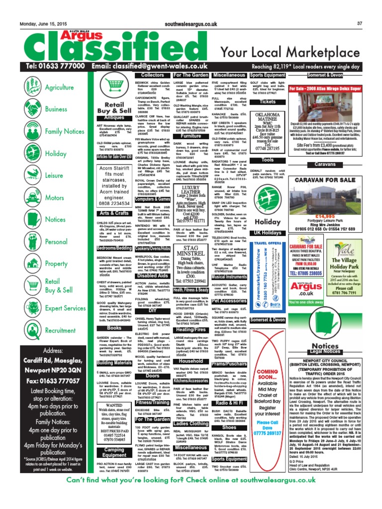 Classified: Your Local Marketplace | PDF | Newspapers | Advertising