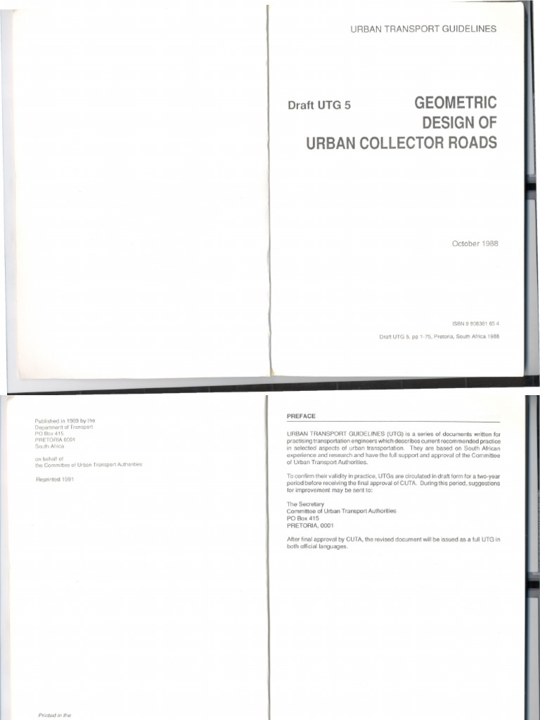Urban Transport Guidelines - Geometric Design of Urban Colloctor Roads ...