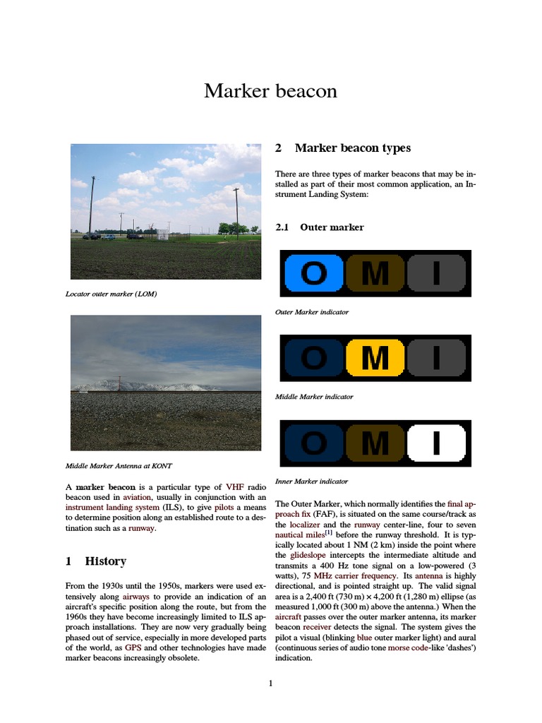 Marker Beacon (Wikipedia Reference) | PDF | Geography | Wireless