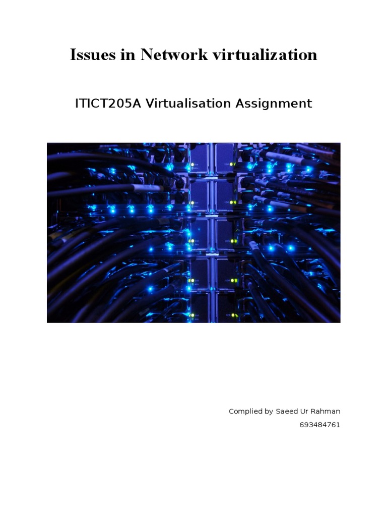 Issues in Network Virtualization | PDF | Virtual Machine | Computer Network