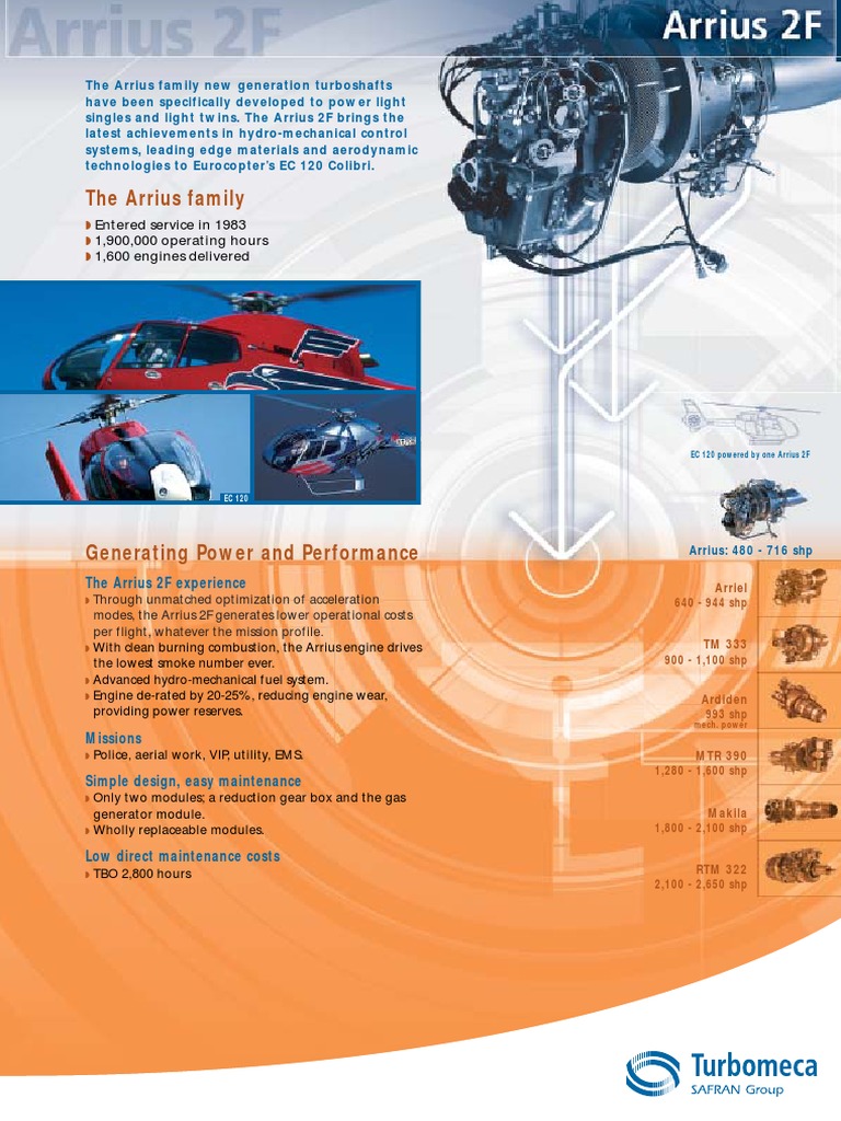 Introducing the Arrius 2F Turboshaft Engine: Generating Power and ...