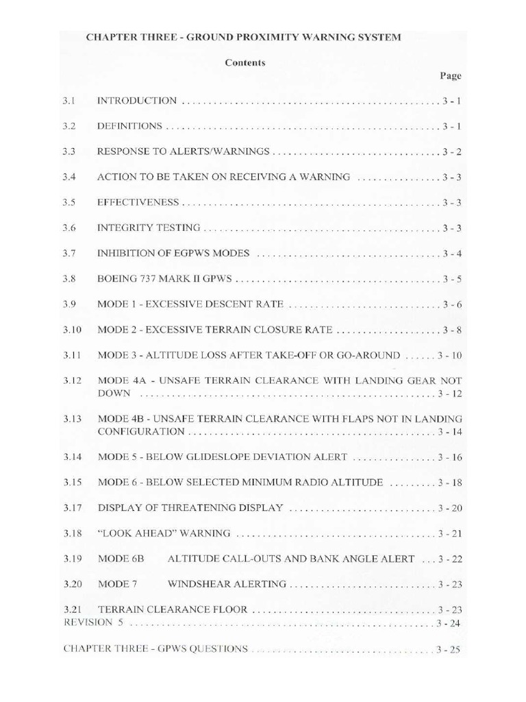 Ground Proximity Warning System | PDF
