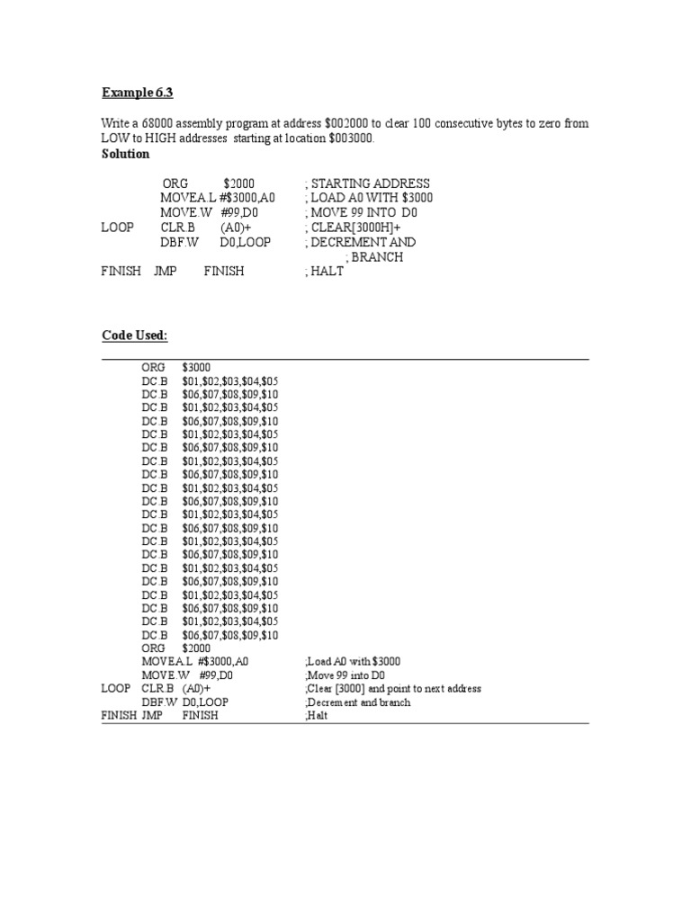 Program Examples | PDF | Binary Coded Decimal | Digital Electronics