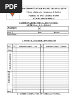 Súmula - Voleibol | PDF | Voleibol