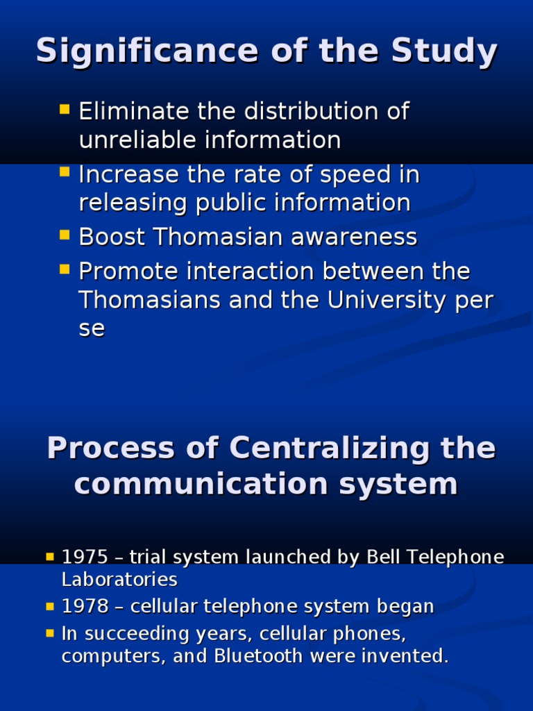 Significance of The Study | PDF