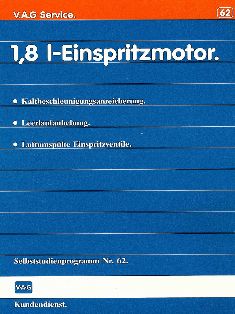 62 EA827 1.8 Injection Engine | PDF