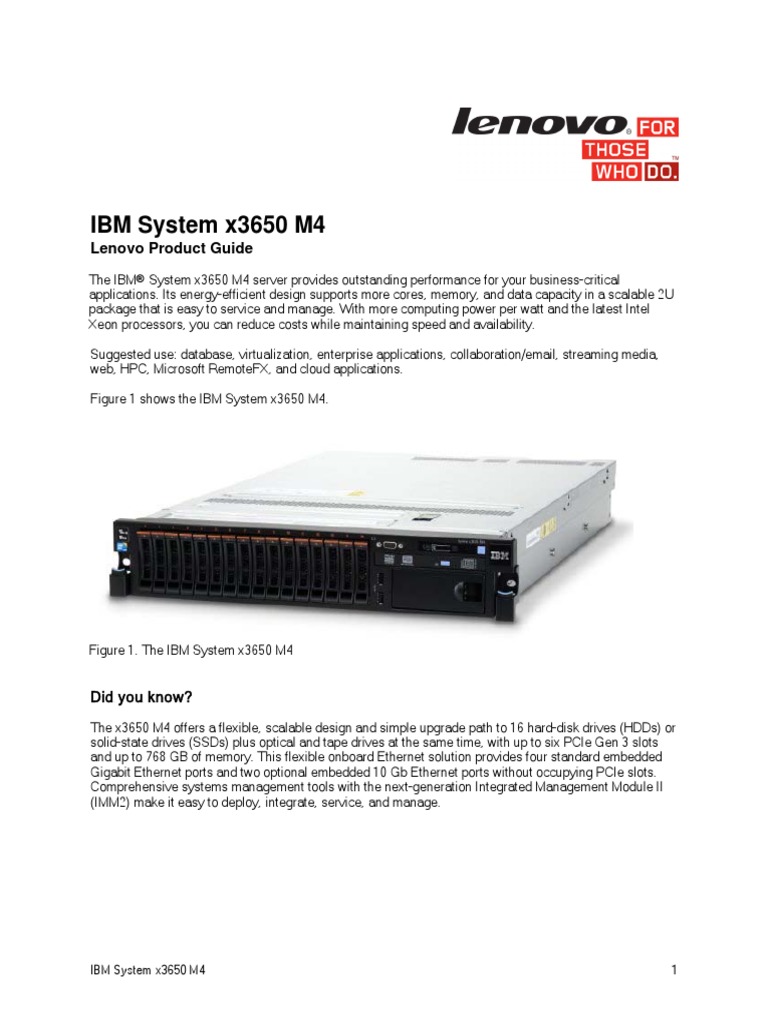 Ibm X3650 M4 | PDF | Solid State Drive | Hard Disk Drive