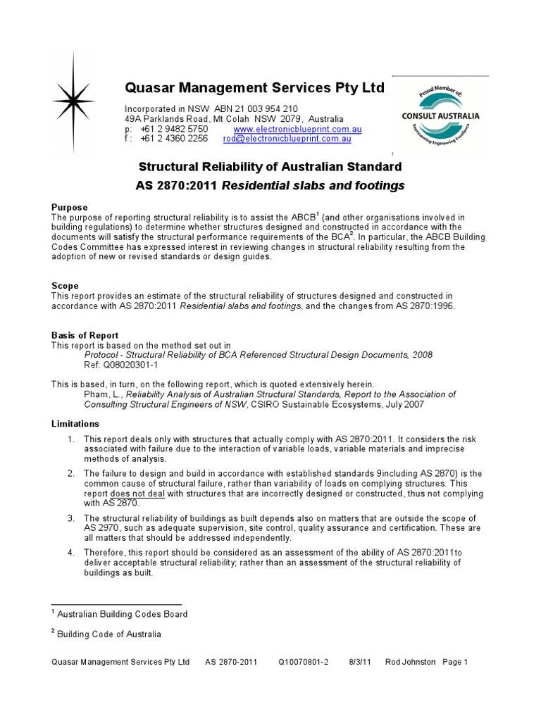 Structural Reliability AS2870-2011 | PDF | Reliability Engineering ...