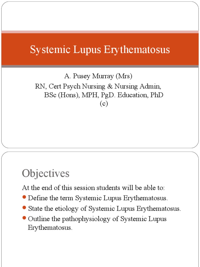 Systemic Lupus Erythematosus | PDF | Systemic Lupus Erythematosus ...