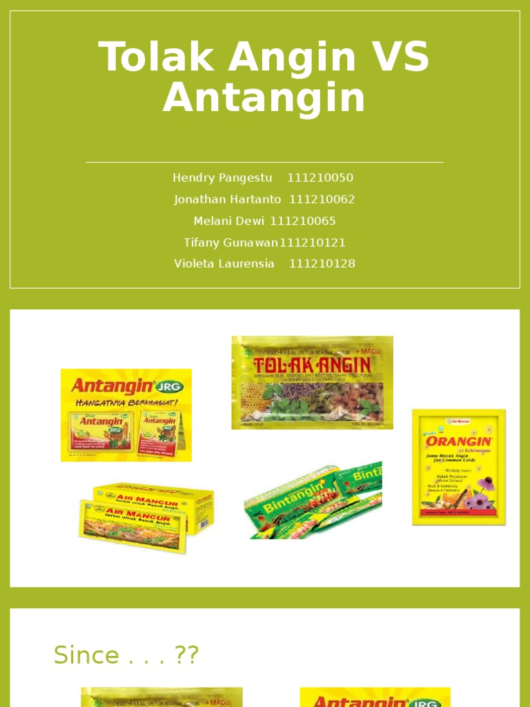 Tolak Angin Vs Antangin | PDF Tolak Angin Vs Antangin | PDF