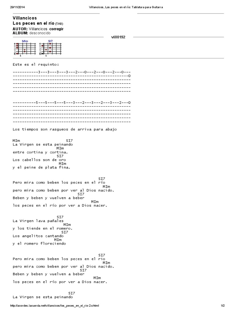 Abajo Por El Río Acordes De Guitarra