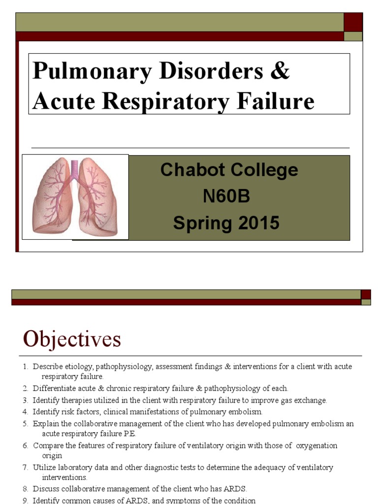 Acute Respiratory Failure & Management | PDF | Thorax | Lung