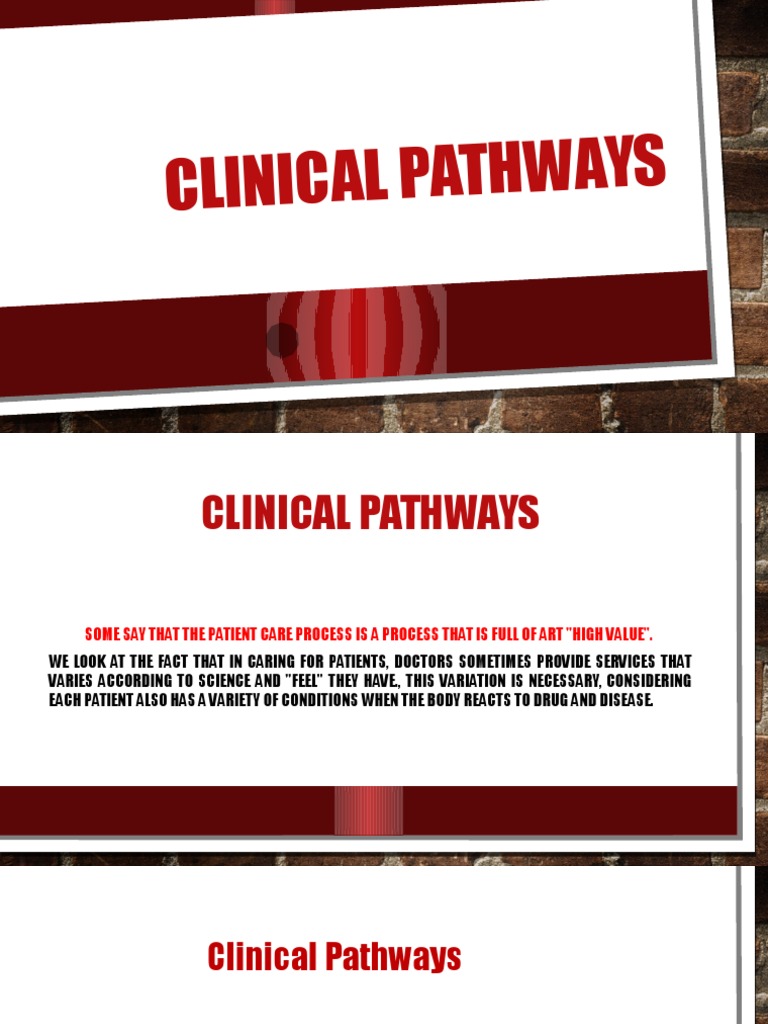 Clinical Pathways | PDF | Patient | Health Care