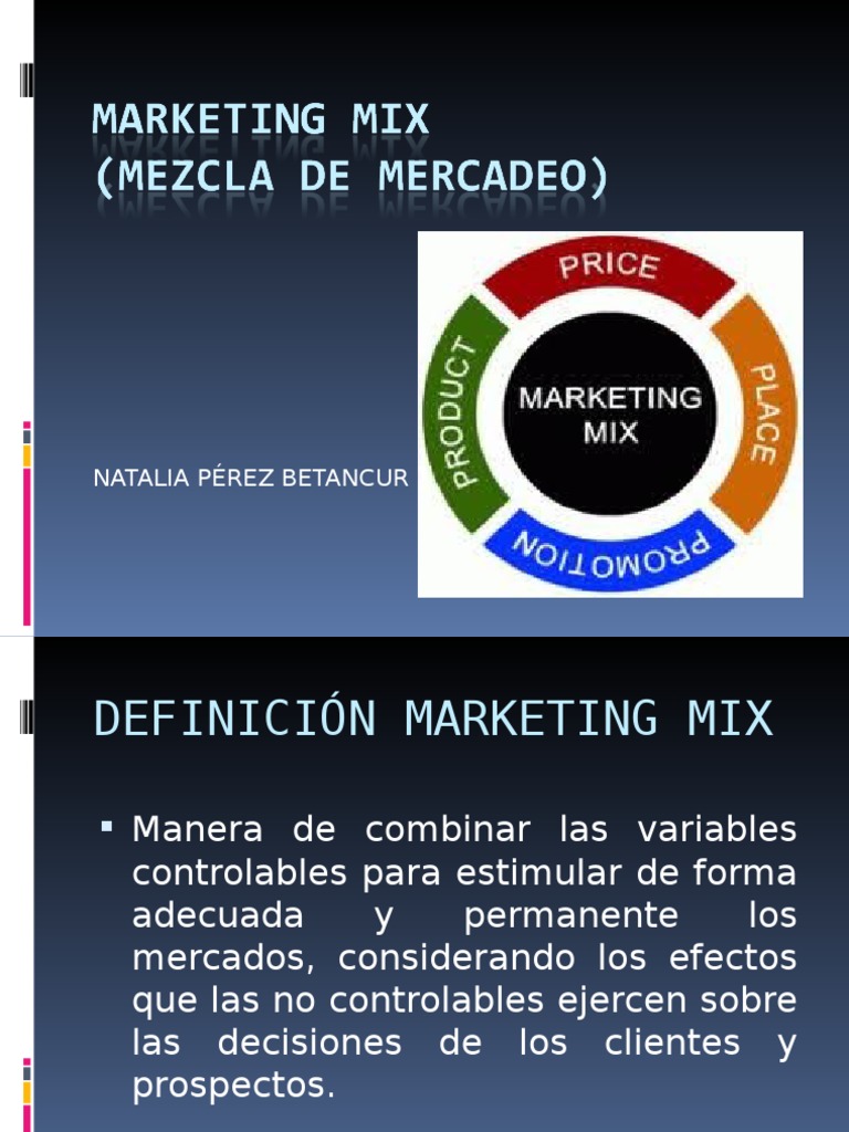 Marketing Mix | Publicidad | Producto (Negocios)