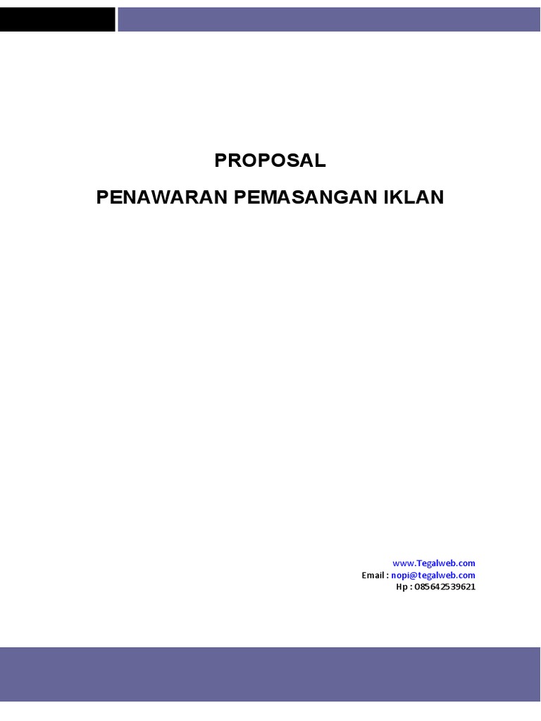 Proposal Iklan | PDF