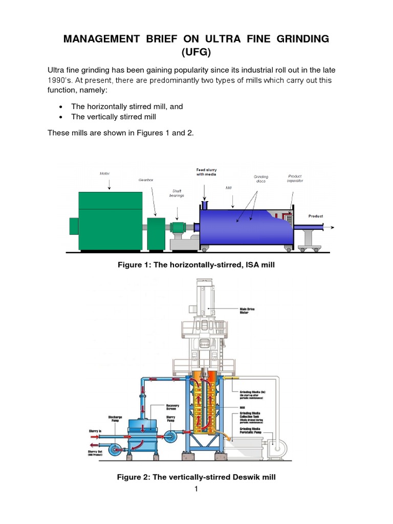 Ultra Fine Grinding | PDF | Mill (Grinding) | Industries