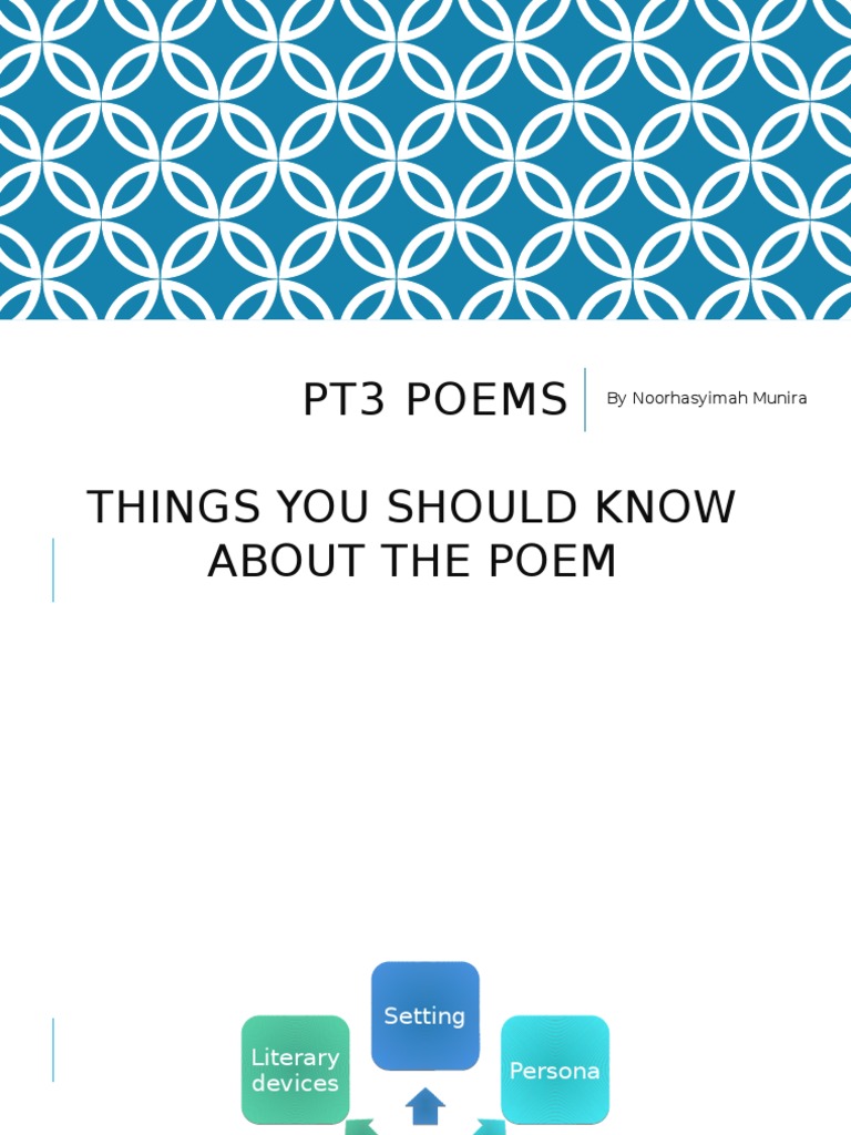 PT3 Poems Module | PDF | Sky | Poetry
