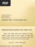 Kelompok 5 - OFF C - Makalah Fusi Dan Fisi | PDF