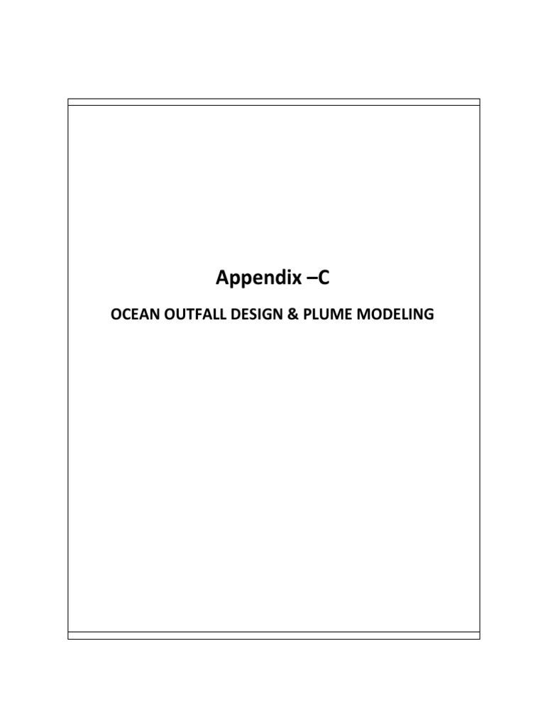 Ocean Outfall Design | Download Free PDF | Salinity | Oceans