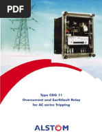 Alstom Relay CDG 21 | PDF | Relay | Transformer