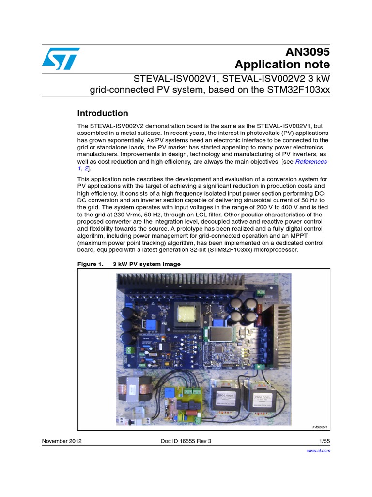 ST - Inverter 3kw - 1f - Grid Tie | PDF