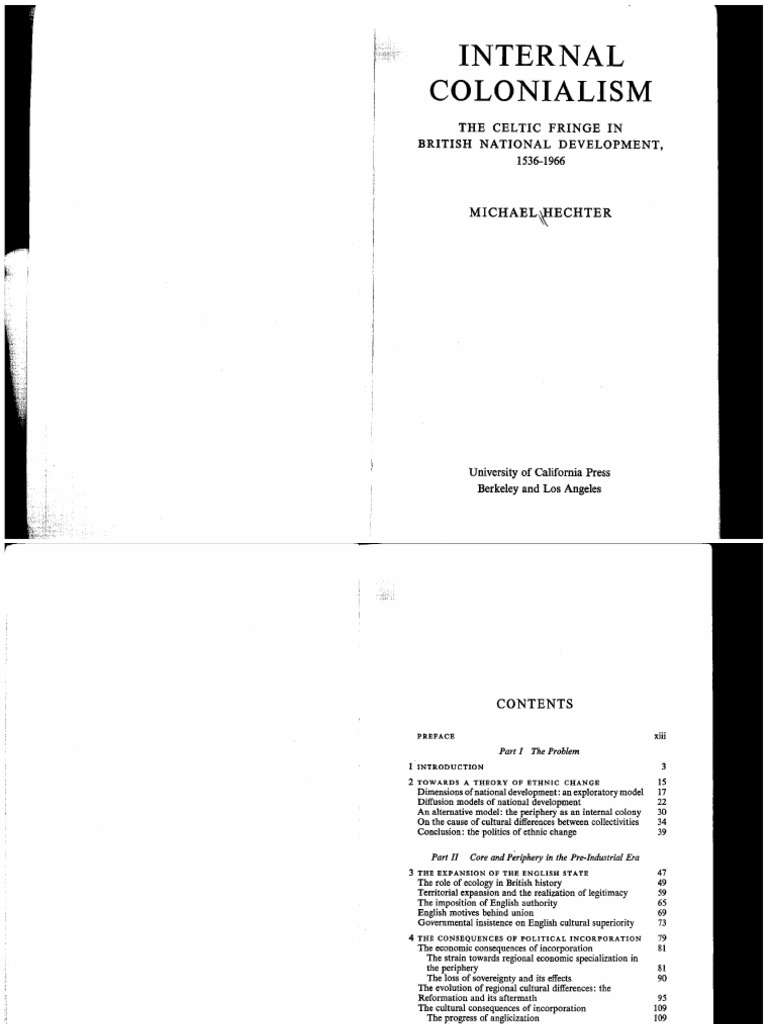 Hechter, Internal Colonialism | PDF | Social Group | Ethnic Groups